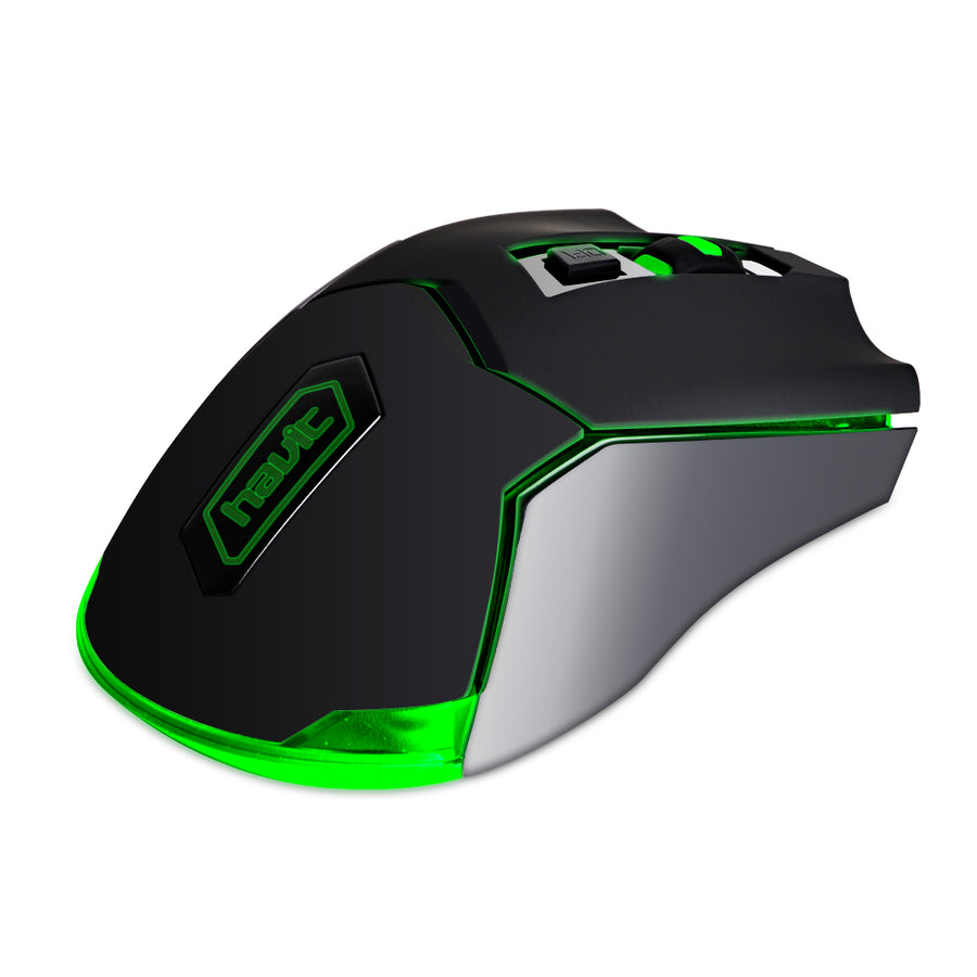 HAVIT HV-MS720 USB Wired LED Optical Gaming Mouse with Green Breathing
