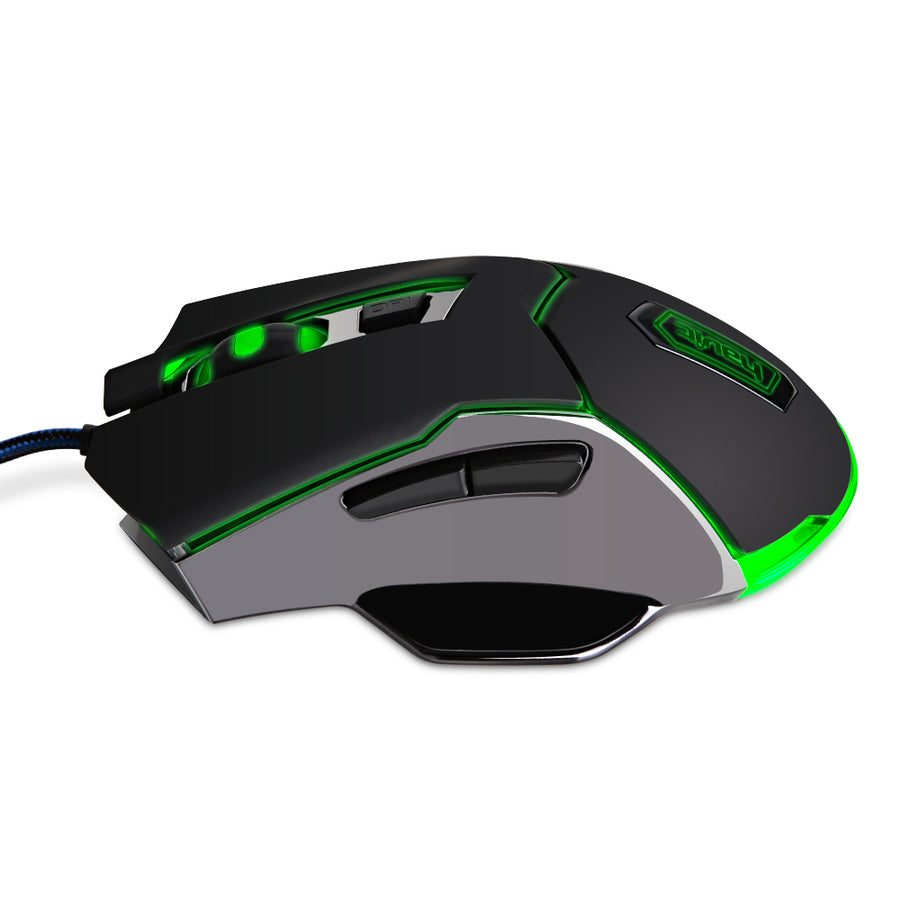HAVIT HV-MS720 USB Wired LED Optical Gaming Mouse with Green Breathing