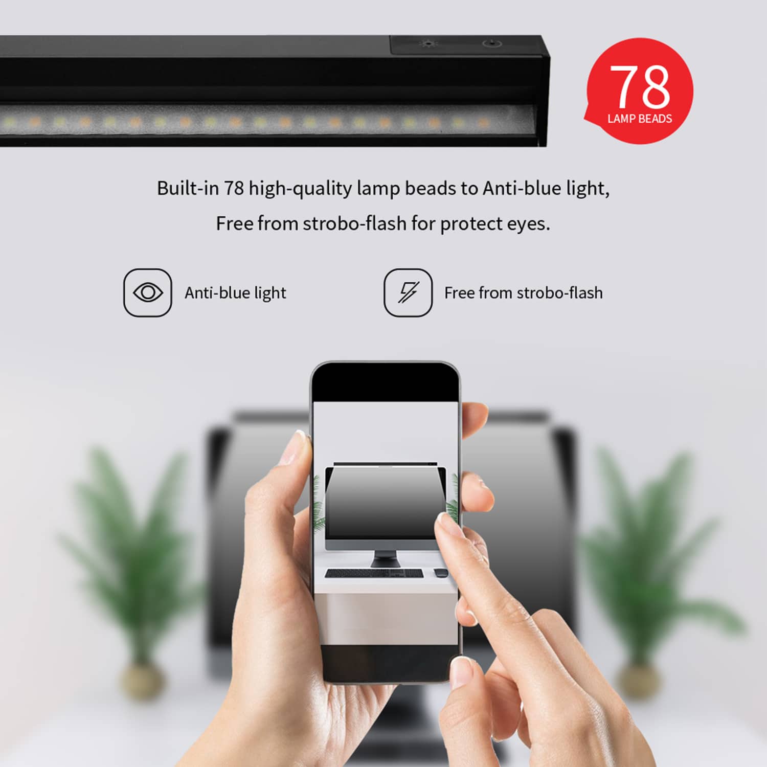 Computer Monitor Light - 3 Light Modes -HAVIT® Screen Hanging Light