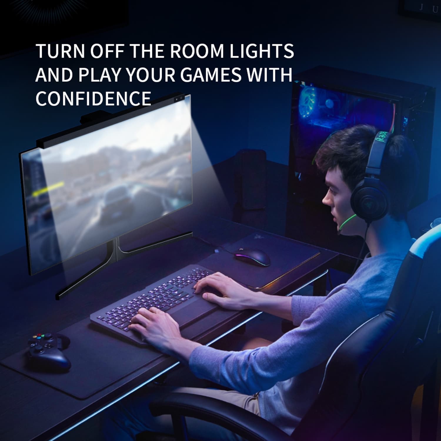 Computer Monitor Light - 3 Light Modes -HAVIT® Screen Hanging Light