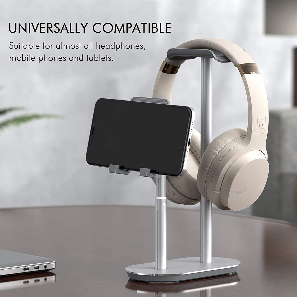 HAVIT TH660 Headset and Phone Stand for Phones Tablets PC Gamer Deskto
