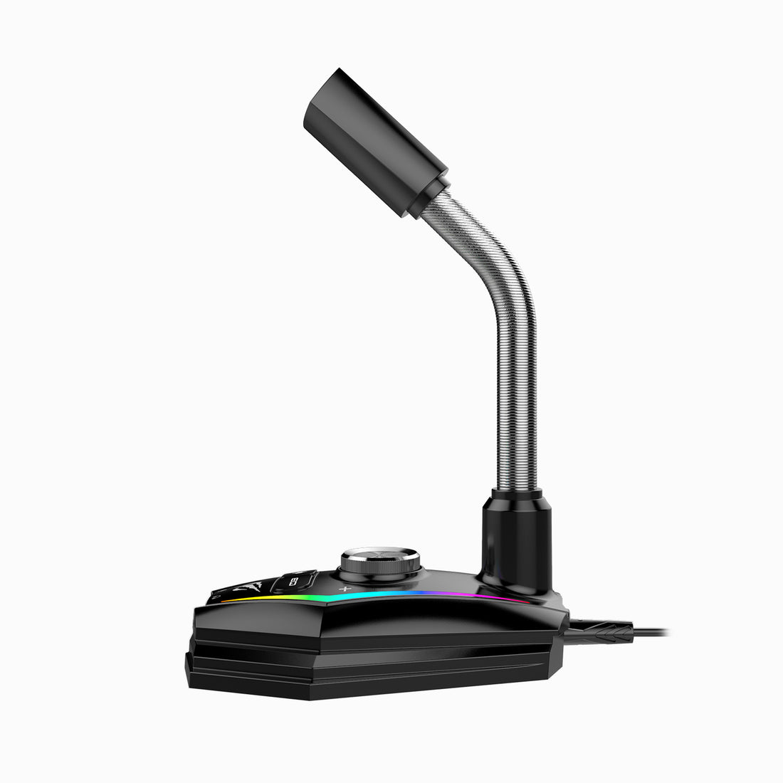 HAVIT GK56 Gaming Microphone with RGB Light & Volume Control Knob Butt