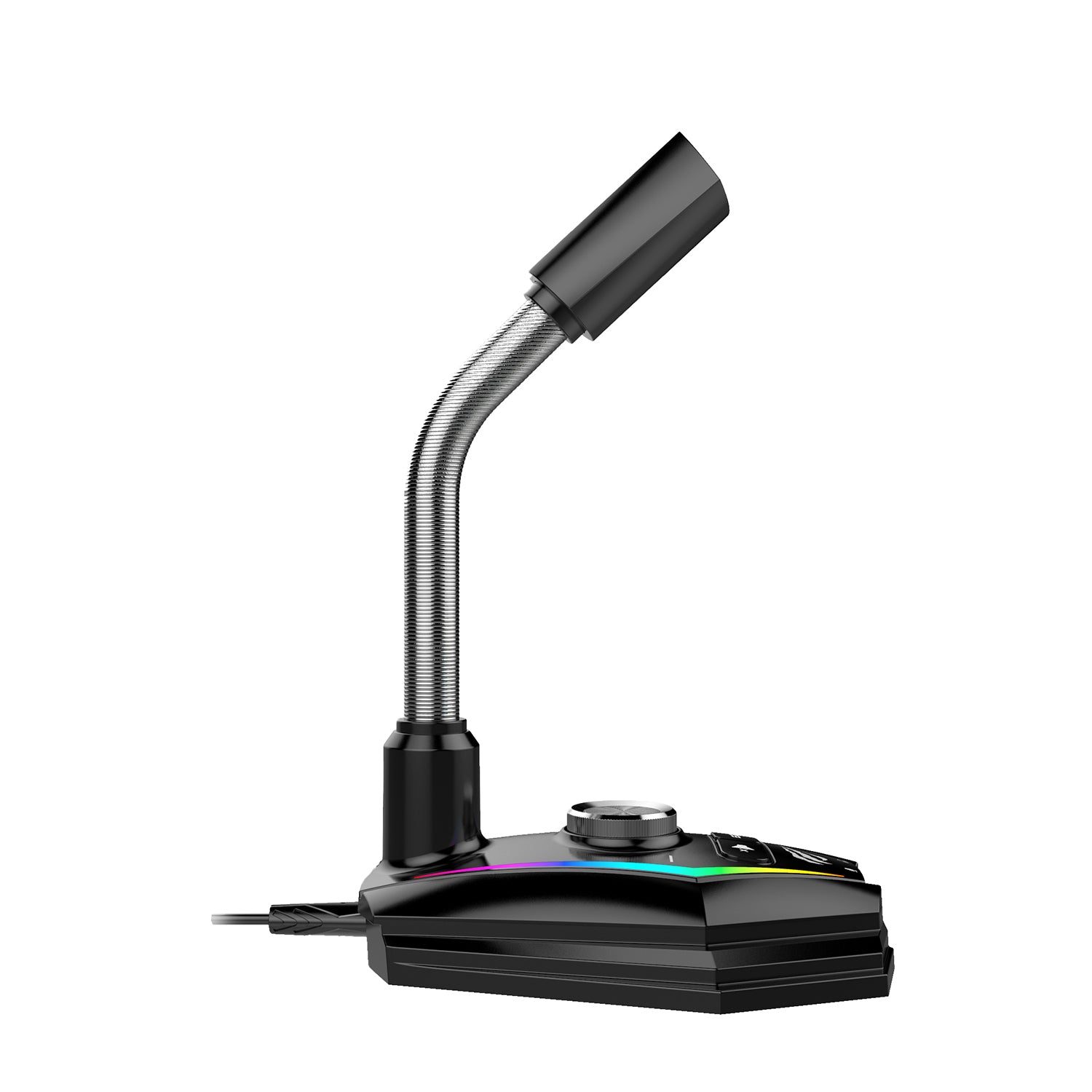 HAVIT GK56 Gaming Microphone with RGB Light & Volume Control Knob Butt
