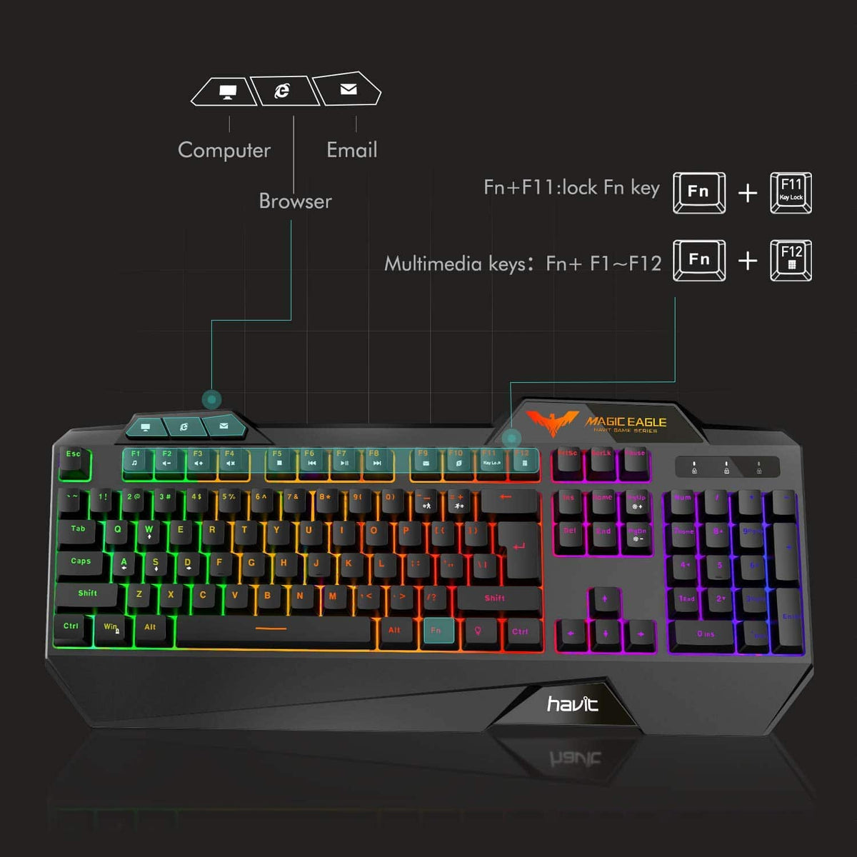 HAVIT HV-KB391L Gaming Keyboard