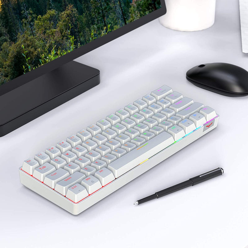 HAVIT KB255GCM Wireless 60% Mechanical Keyboard with 61 keys, Rainbow