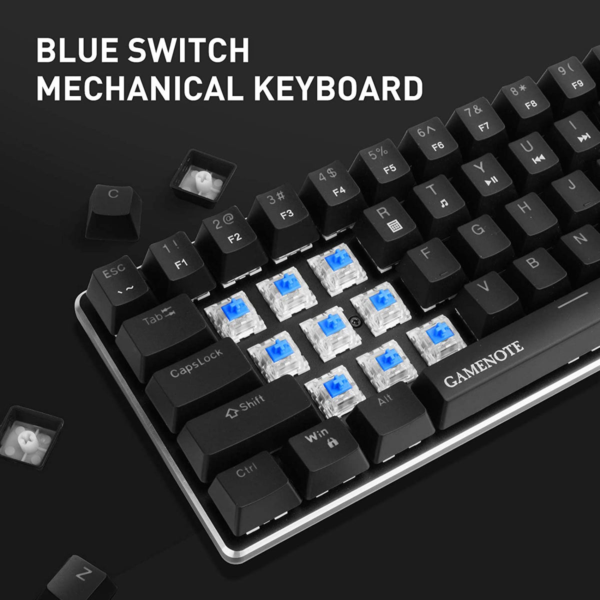 HAVIT KB512L 60% Gaming Mechanical Keyboard with 71-Key, LED Backlit,