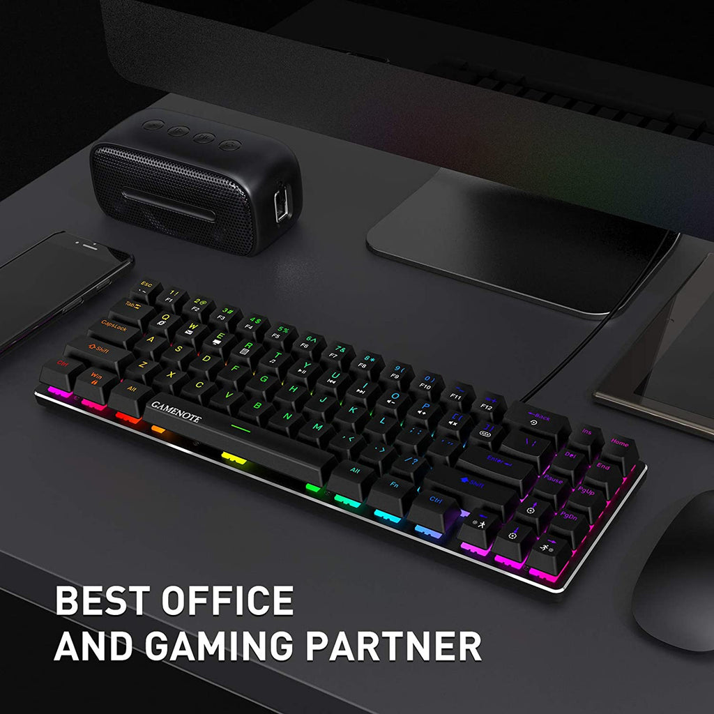 HAVIT KB512L 60% Gaming Mechanical Keyboard with 71-Key, LED Backlit,