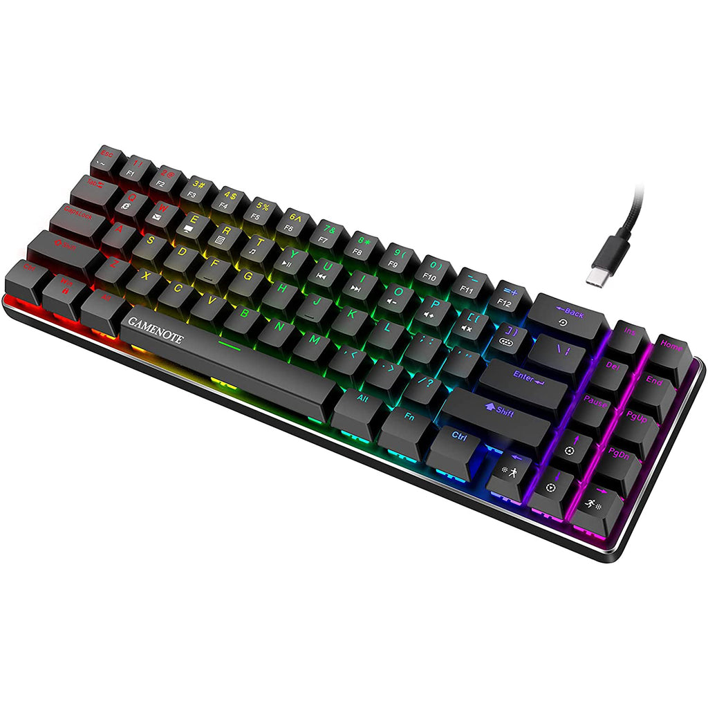 HAVIT KB512L 60% Gaming Mechanical Keyboard with 71-Key, LED Backlit,