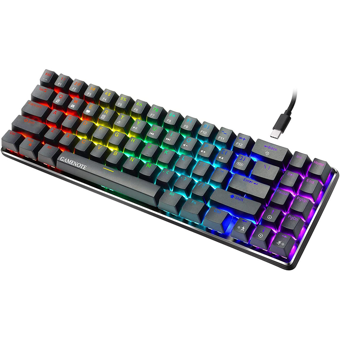 HAVIT KB512L 60% Gaming Mechanical Keyboard with 71-Key, LED Backlit,