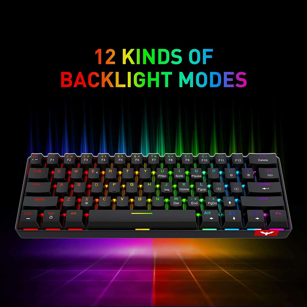 HAVIT KB611CM 60% Mechanical Keyboard & Programmable RGB Mouse Combo