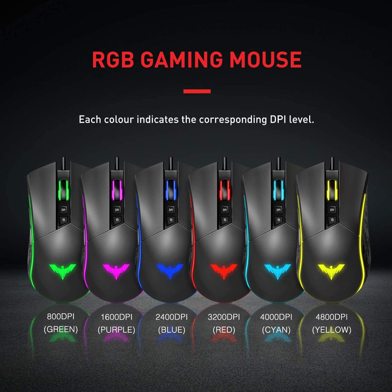 HAVIT MS733 RGB Programmable Gaming Mouse (2020 Version)