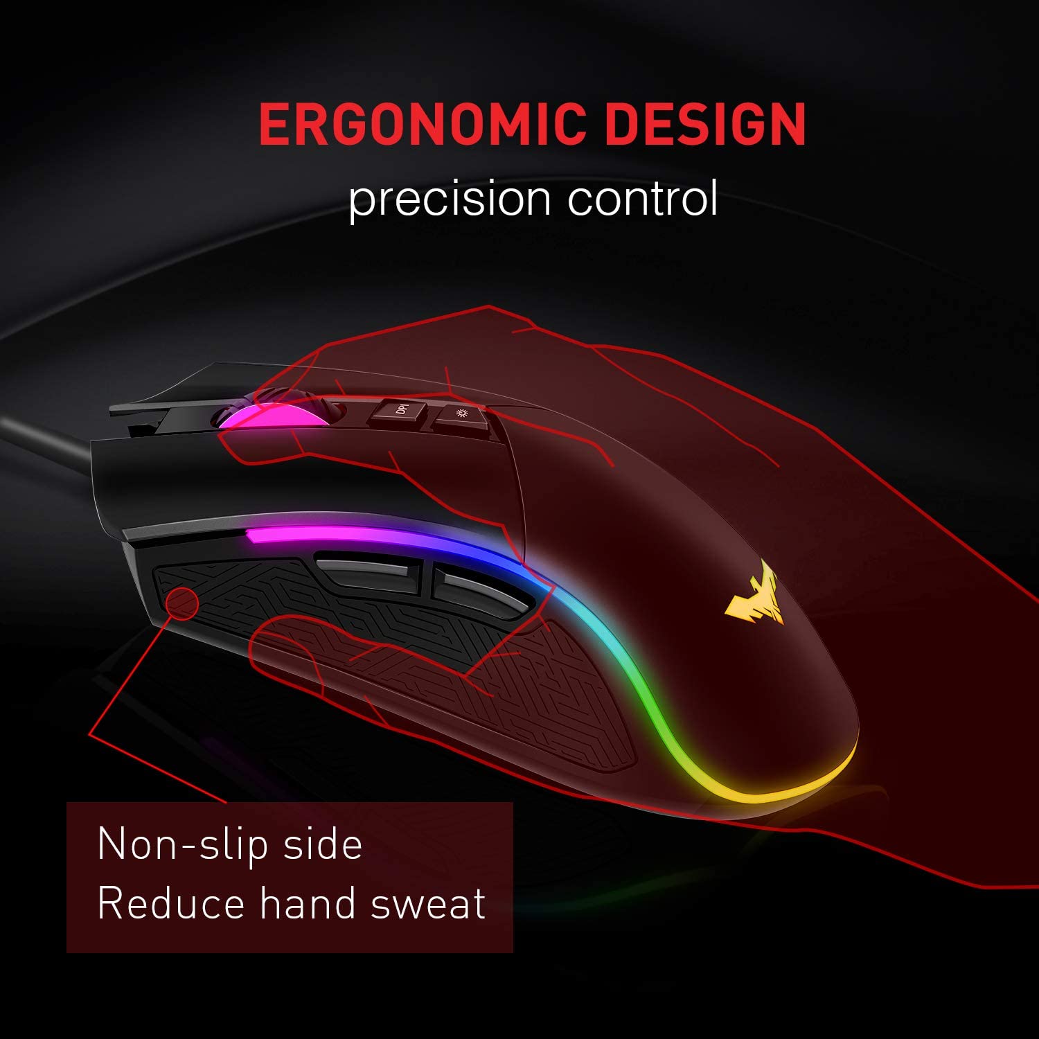 HAVIT MS733 RGB Programmable Gaming Mouse (2020 Version)