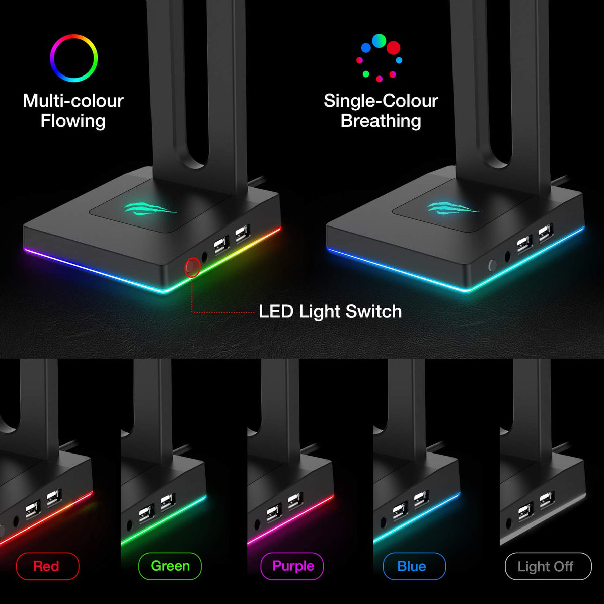 HAVIT RGB Headset Stand - TH630 | HAVIT Online