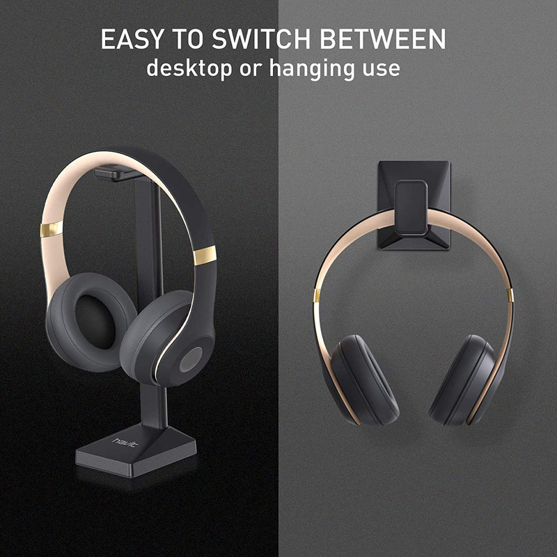 HAVIT TH670 Wall Mounted Headphone Stand with Replaceable Headset Hang