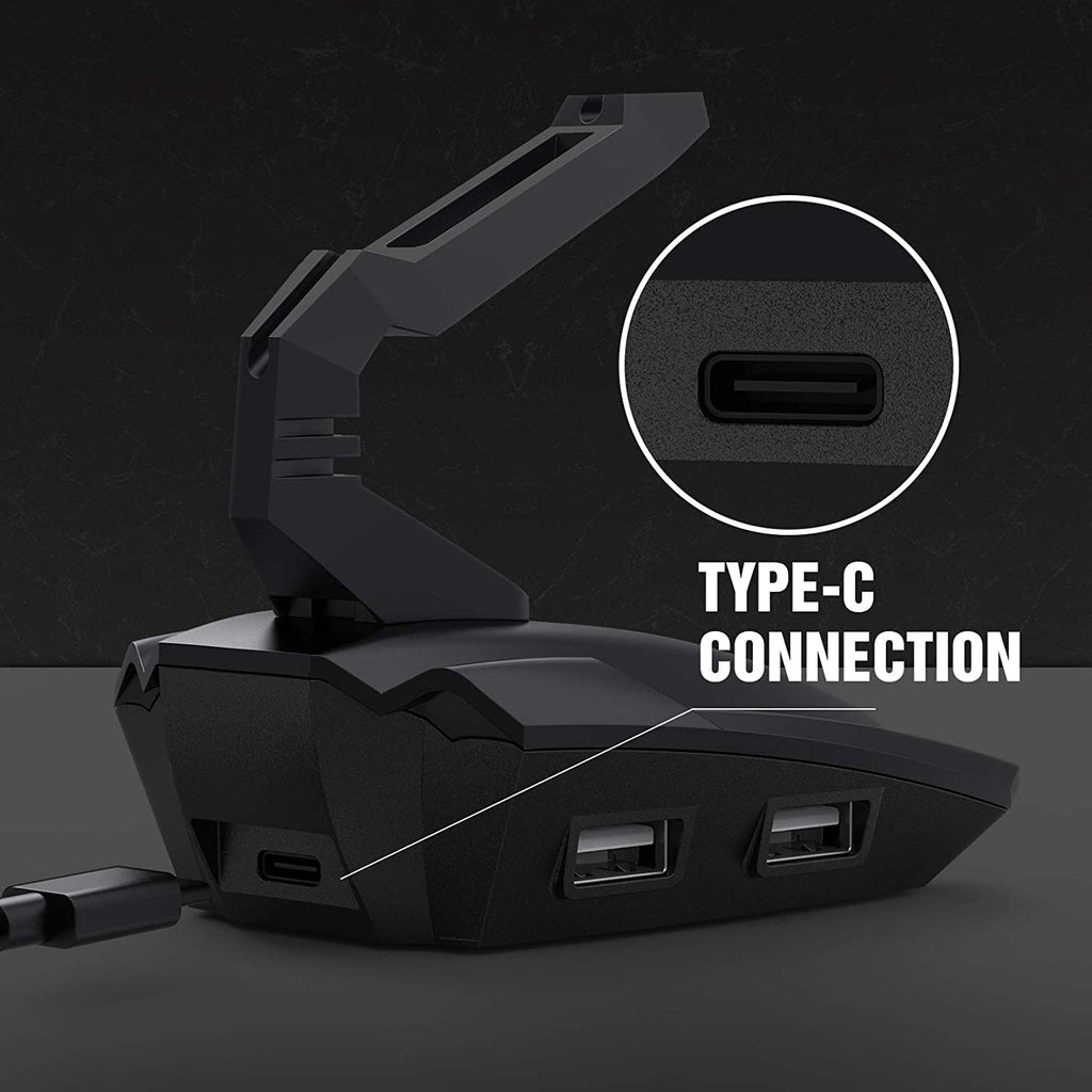 HAVIT TH701U Mouse Bungee with 4 Port USB Hub & 7 Colors Backlight