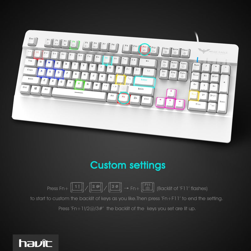 HAVIT HV-KB389L RGB Backlit Mechanical Gaming Keyboard