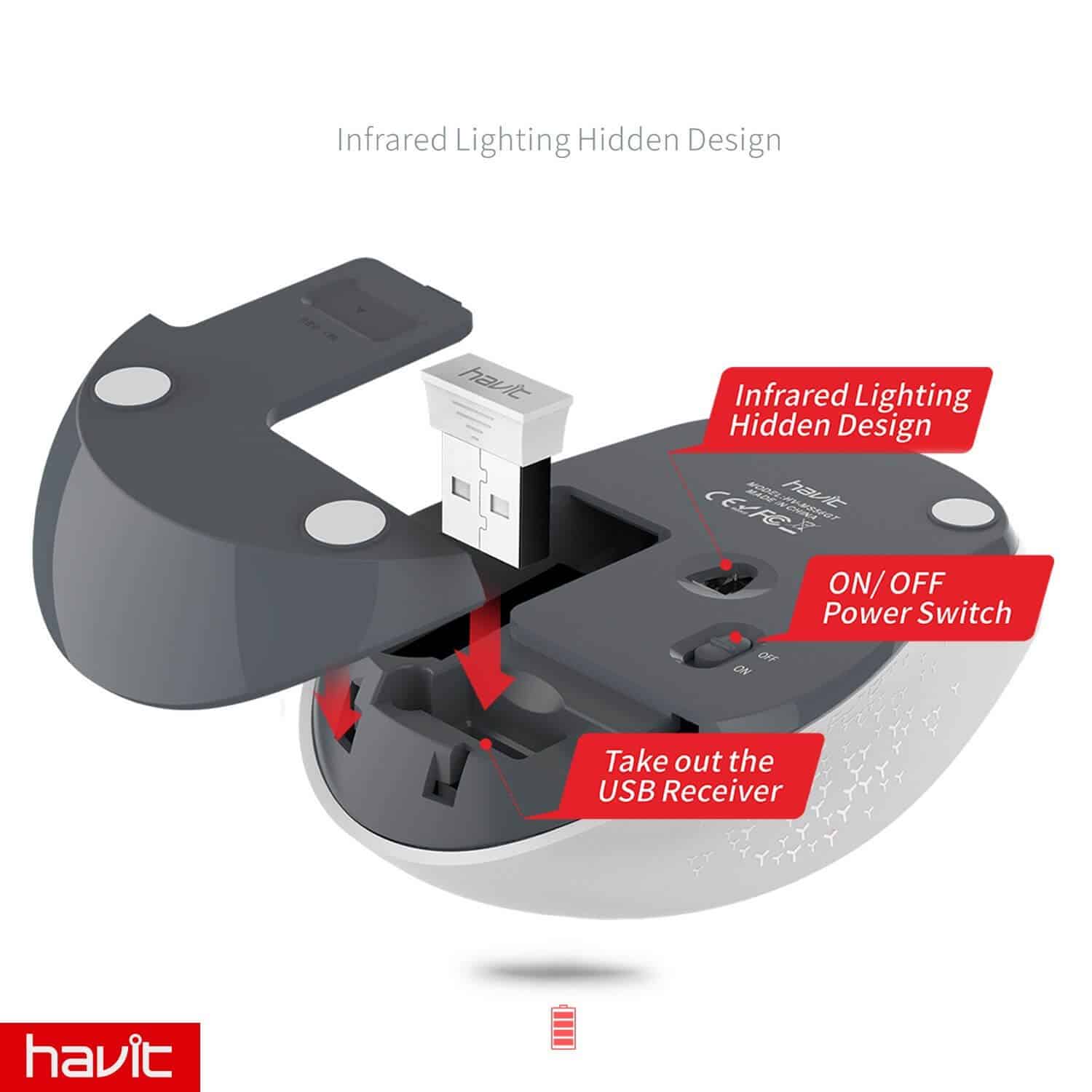 HV-MS56GT Long Range Wireless Mouse - Optical | HAVIT Online