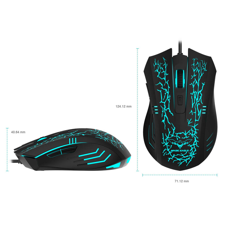 HAVIT HV-MS672 Ergonomic LED Stress-Ease Wired Mouse (Updated Version)