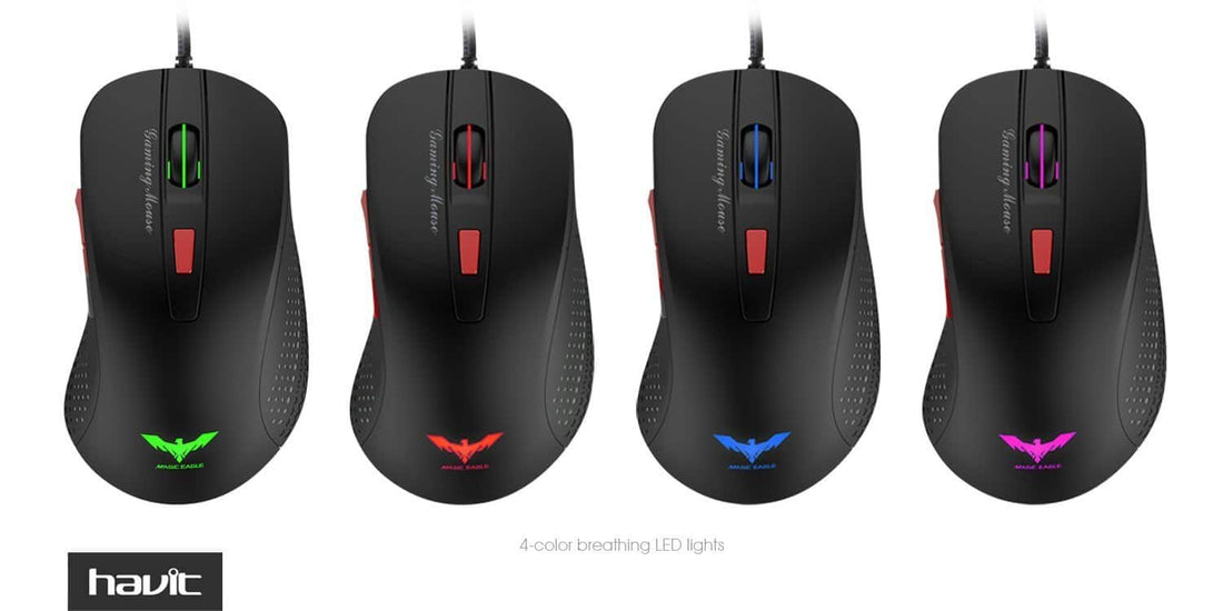 HAVIT HV-MS745 Ergonomic Gaming Mouse - AVAGO 5050 - 2800 DPI - 4 LED