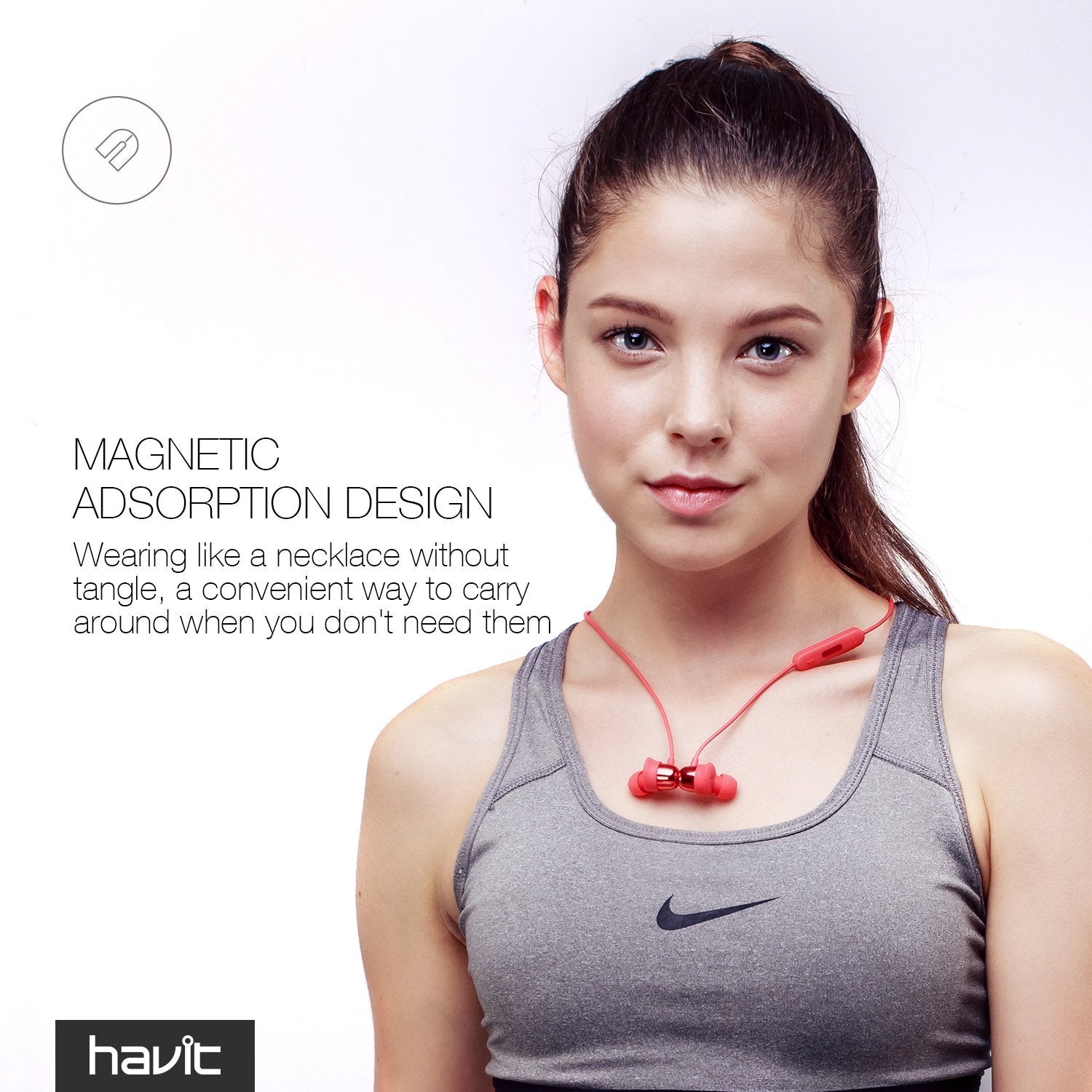 HAVIT I39 Bluetooth Earbuds for Running with IPX5 & Bluetooth 4.2 (202