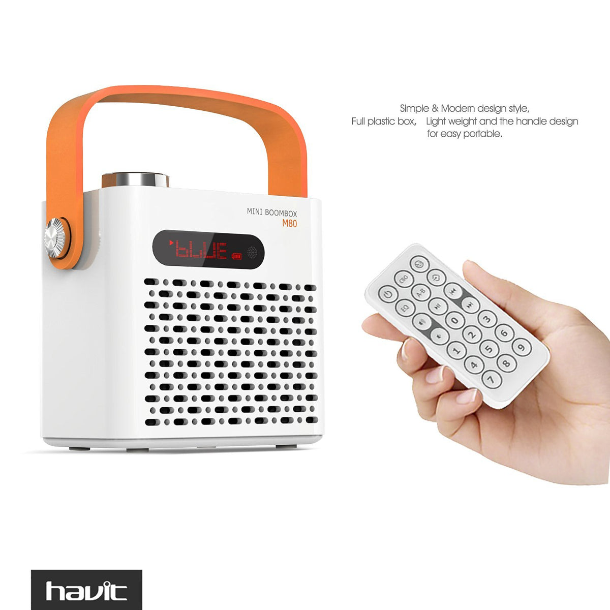 Portable Wireless Speaker - Bluetooth Boombox - Radio - HAVIT M80 Ibox